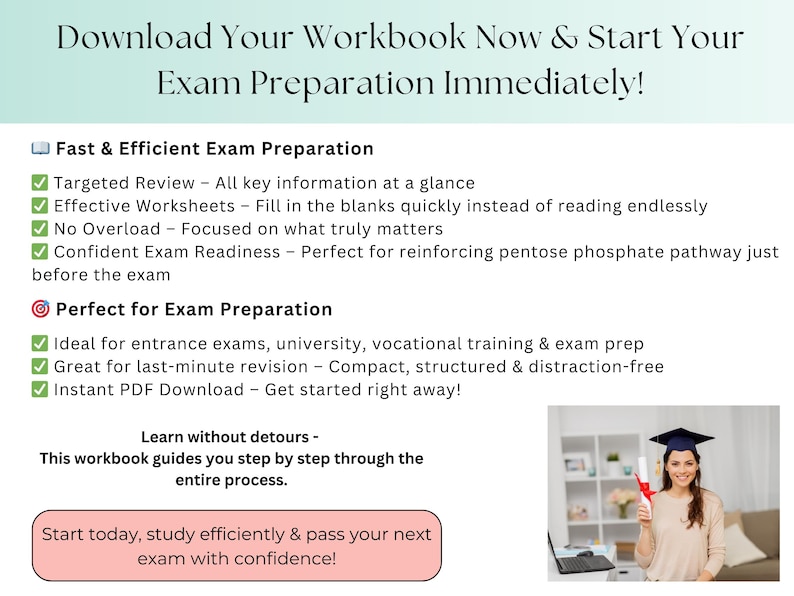 Learn Pentose Phosphate Pathway – Biochemistry Workbook | Worksheets for Quick Review & Exam ...