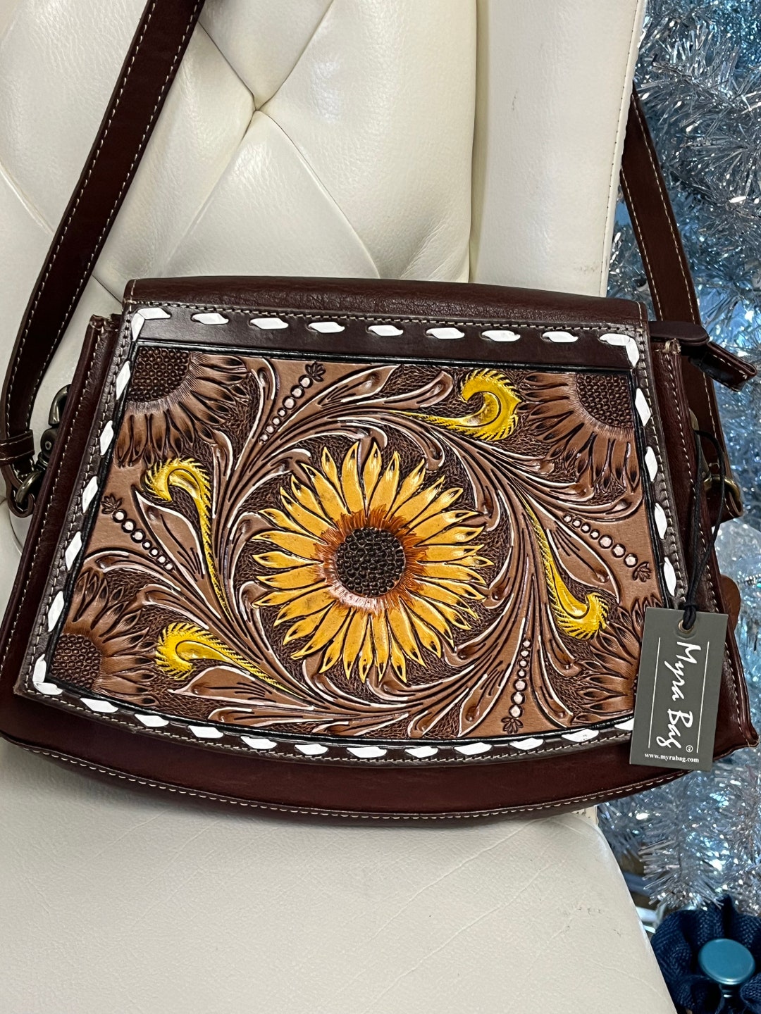 Myra Sunflower Cross Body Purse - Etsy