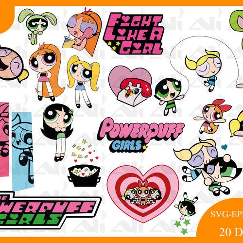 Powerpuff Girls Svg Powerpuff Svg Bundle Powerpuff Girls - Etsy Sweden