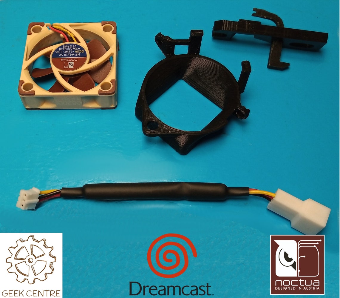 Noctua Silent Fan Mod Kit for Sega Dreamcast With Genuine Fan - Etsy