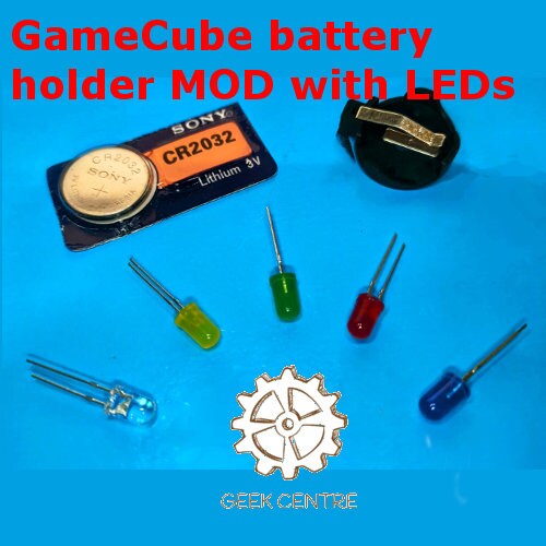 Gamecube Battery Holder MOD With Color LED Kit - Etsy