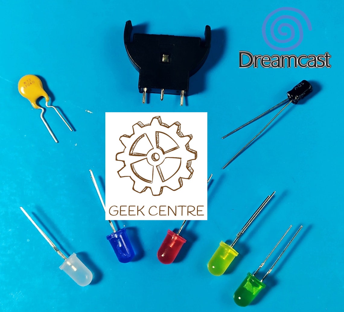 SEGA Dreamcast Controller Port LED Repair/mod Fuse, Capacitor, Battery ...
