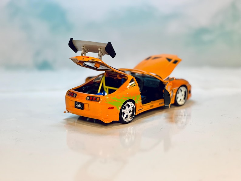 Diecast Toyota Supra With Christmas Tree, 1/24 Scale Movie Car - Etsy