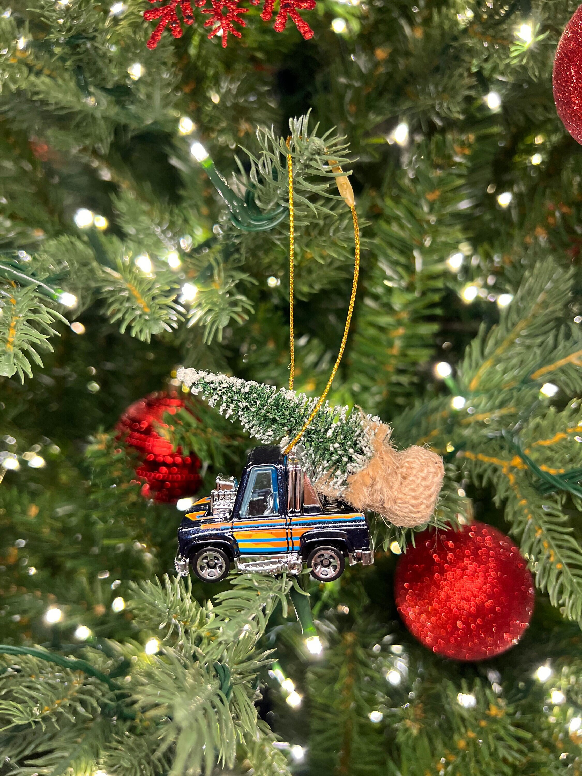 1 64 Toon’d 83 Chevy Silverado Christmas Ornament Hotwheel Truck ...