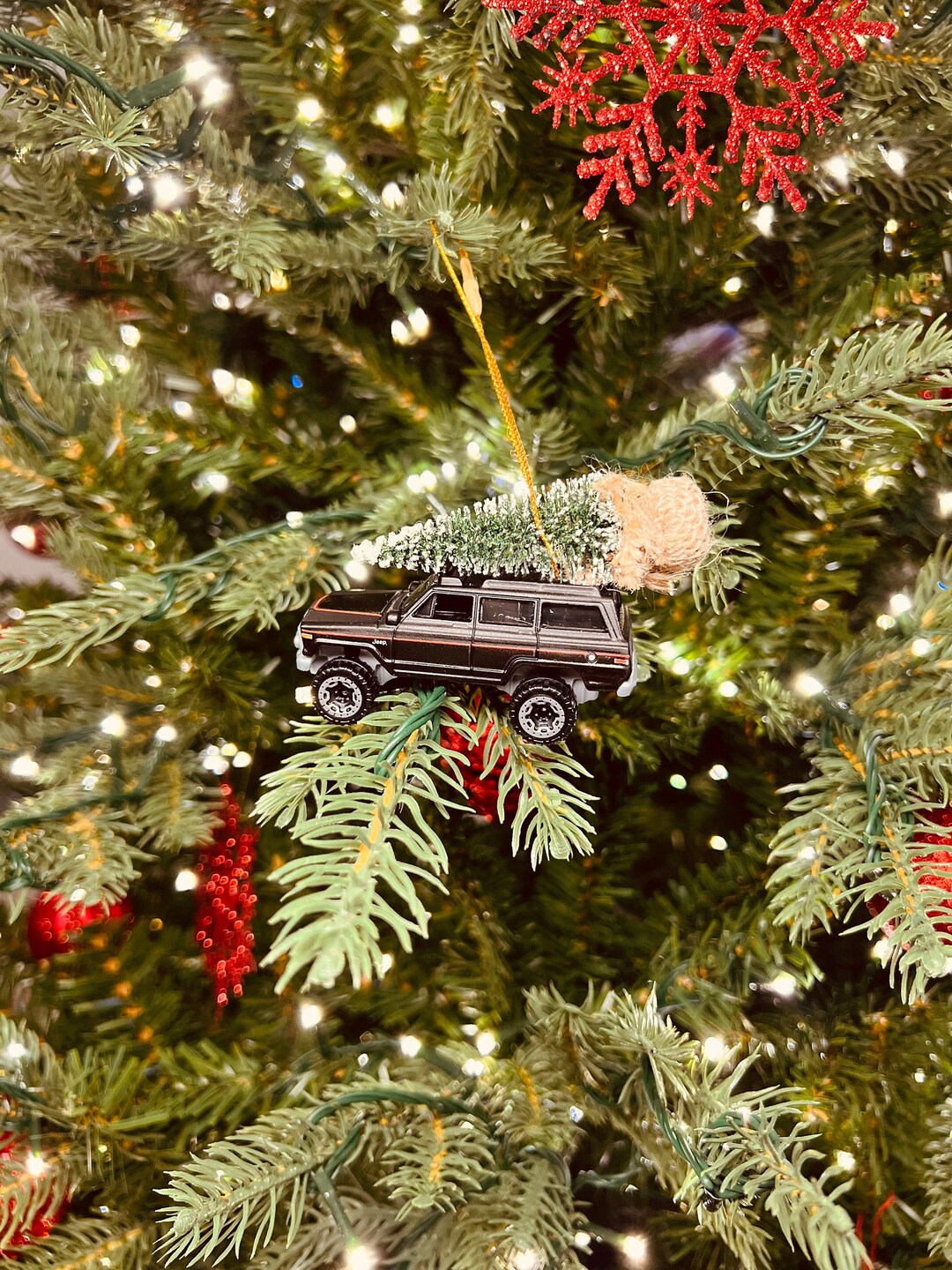 1988 Jeep Wagoneer Christmas Ornament 1 64 Diecast Hotwheels Jeep ...