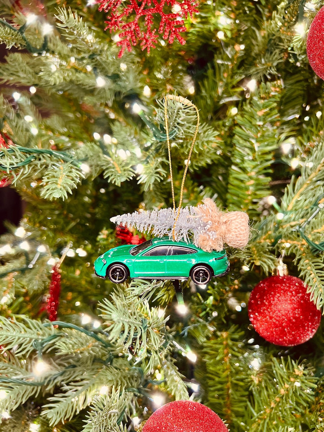 1 64 Porsche Taycan Turbo S Christmas Ornament Porsche Taycan Diecast ...
