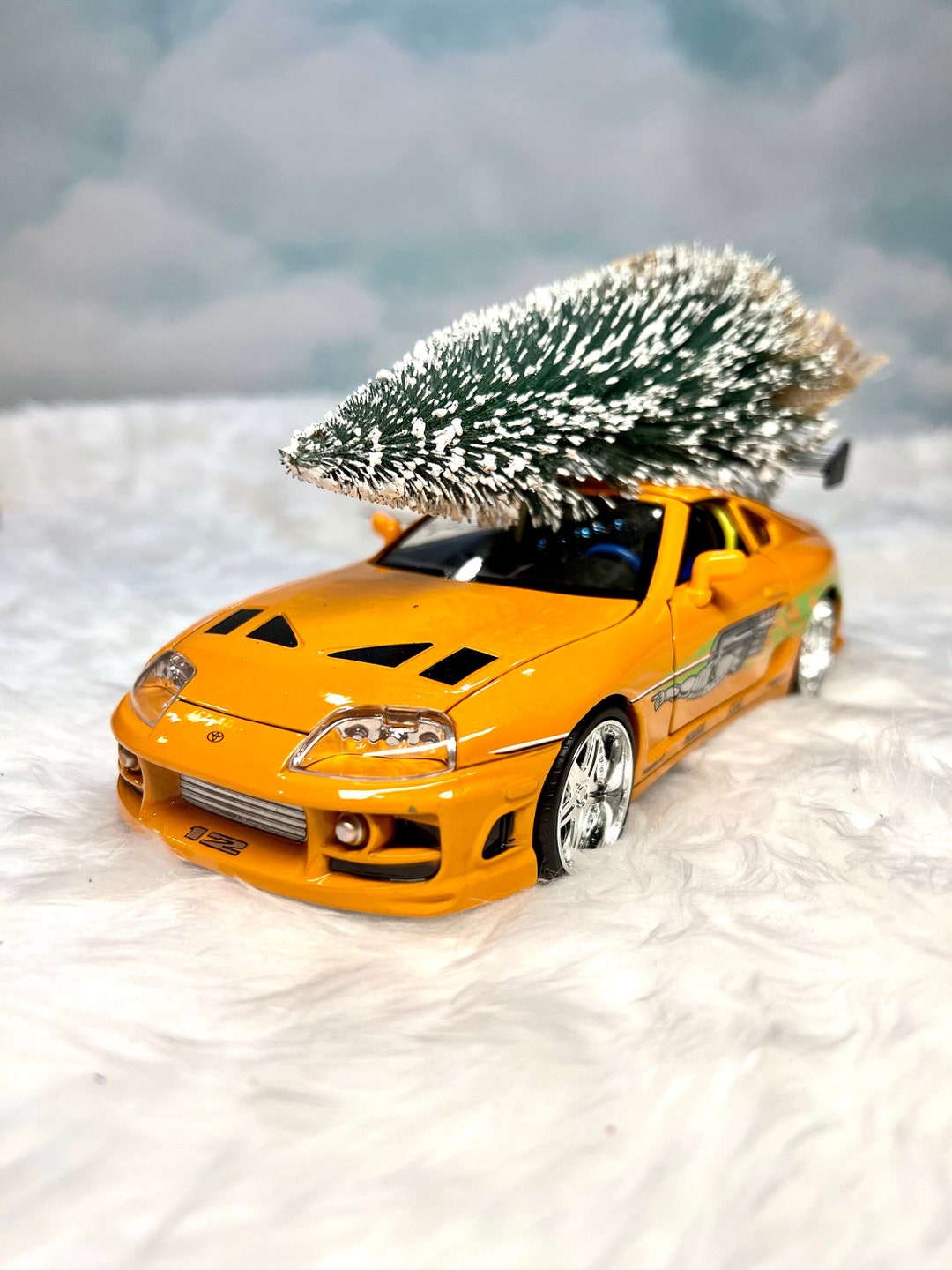 1 24 Diecast Toyota Supra With Christmas Tree Gift for Supra Lover ...