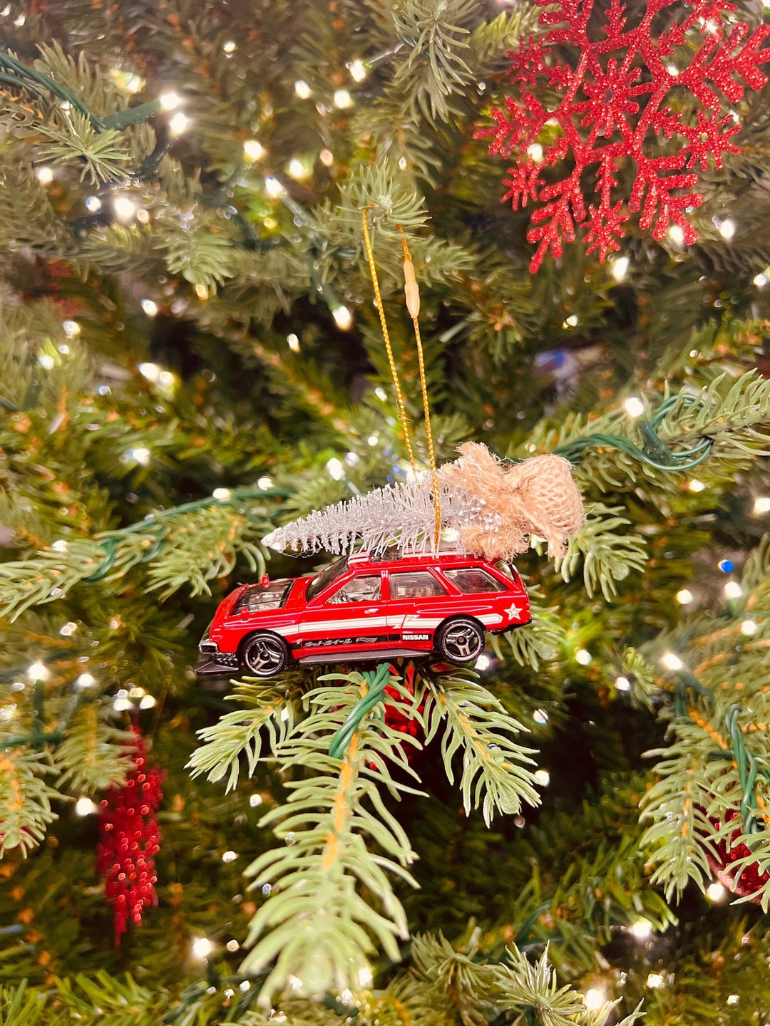 Nissan Maxima Drift Car Christmas Ornament 1/64 Hotwheels Diecast ...