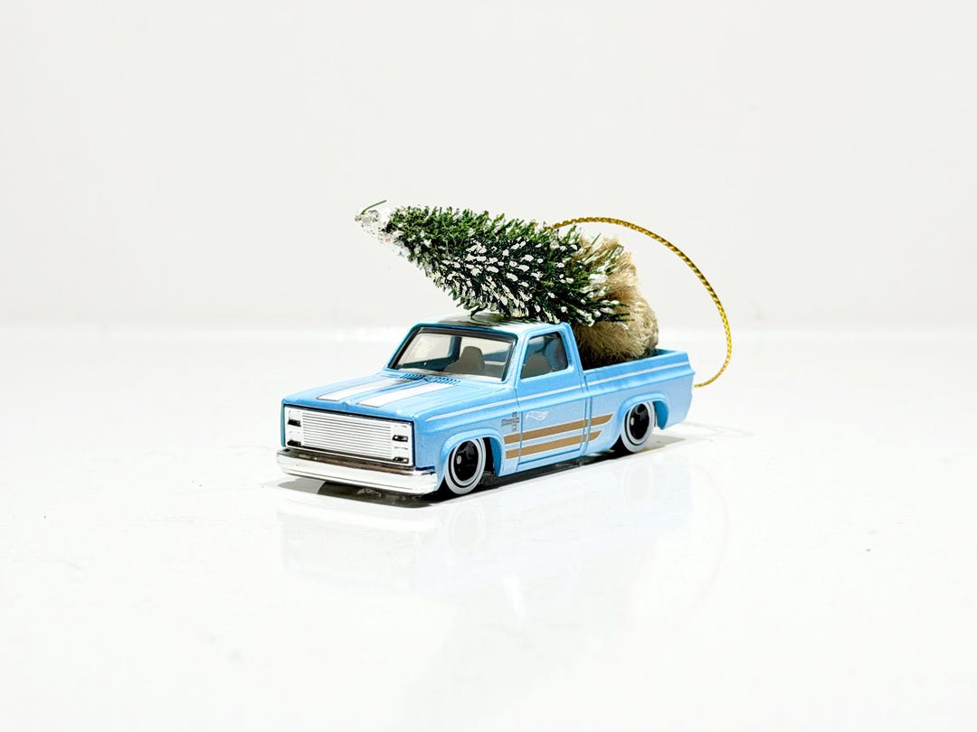 1983 Chevy Silverado Chrismast Ornament, 1/64 Chevrolet Diecast Truck ...