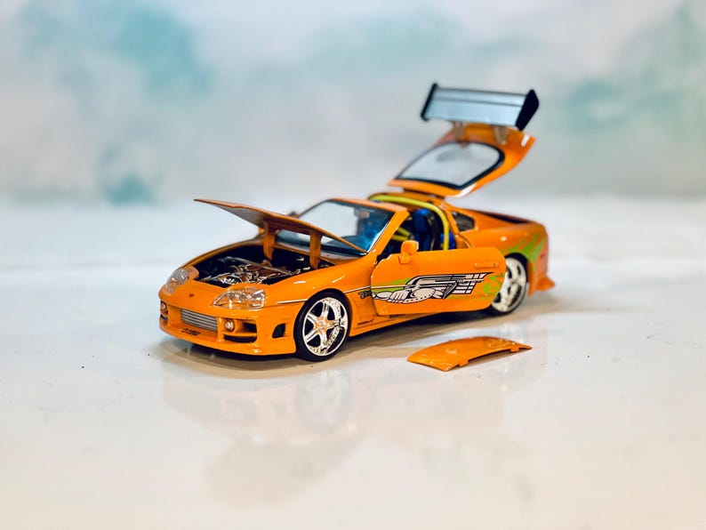 Diecast Toyota Supra With Christmas Tree, 1/24 Scale Movie Car - Etsy