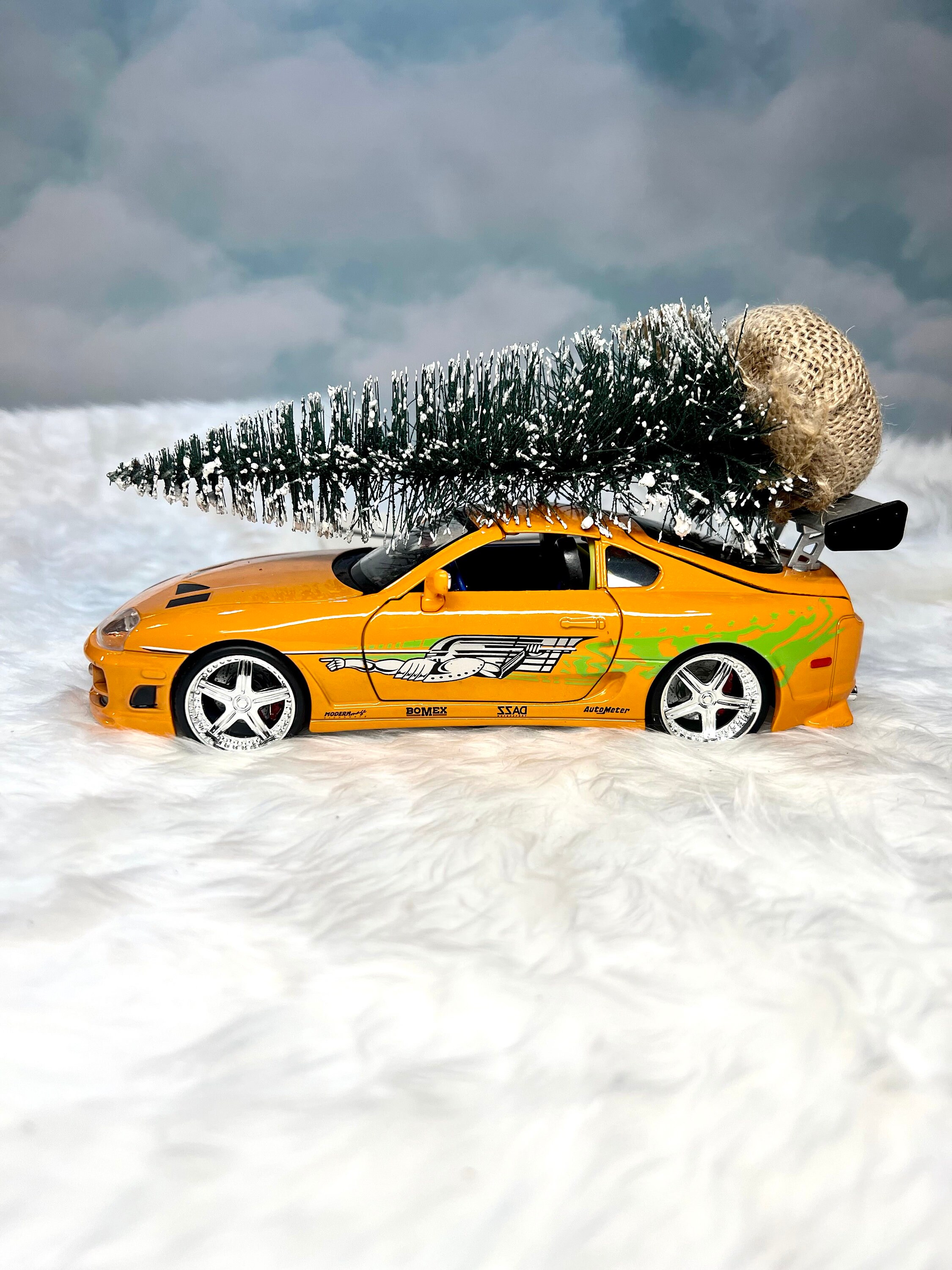1 24 Diecast Toyota Supra With Christmas Tree Gift for Supra Lover ...