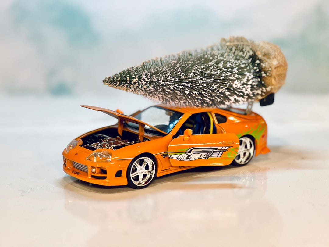 1 24 Diecast Toyota Supra With Christmas Tree Gift for Supra Lover ...