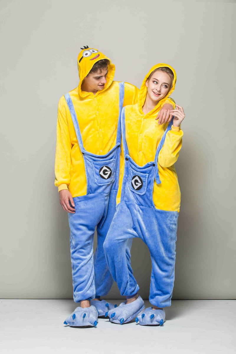 Minion Minions Onesie Unisex Pyjamas: Premium Animal Pajama - Etsy Ireland