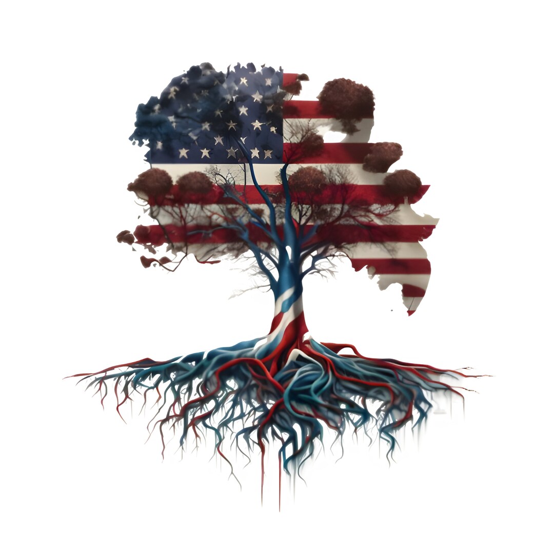 American Flag Trees PNG DTG Printing Instant Download - Etsy