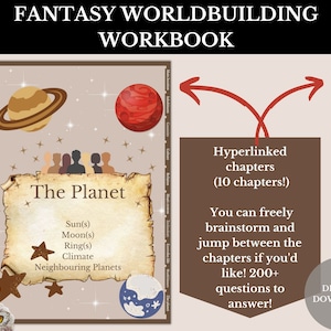 Digital or Printable Fantasy Worldbuilding Workbook Magic System Guide ...
