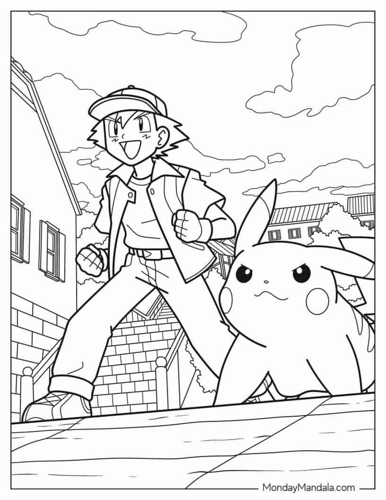 Pokémon Coloring Book – 20+ Fun Character Pages (PDF Download) - Etsy