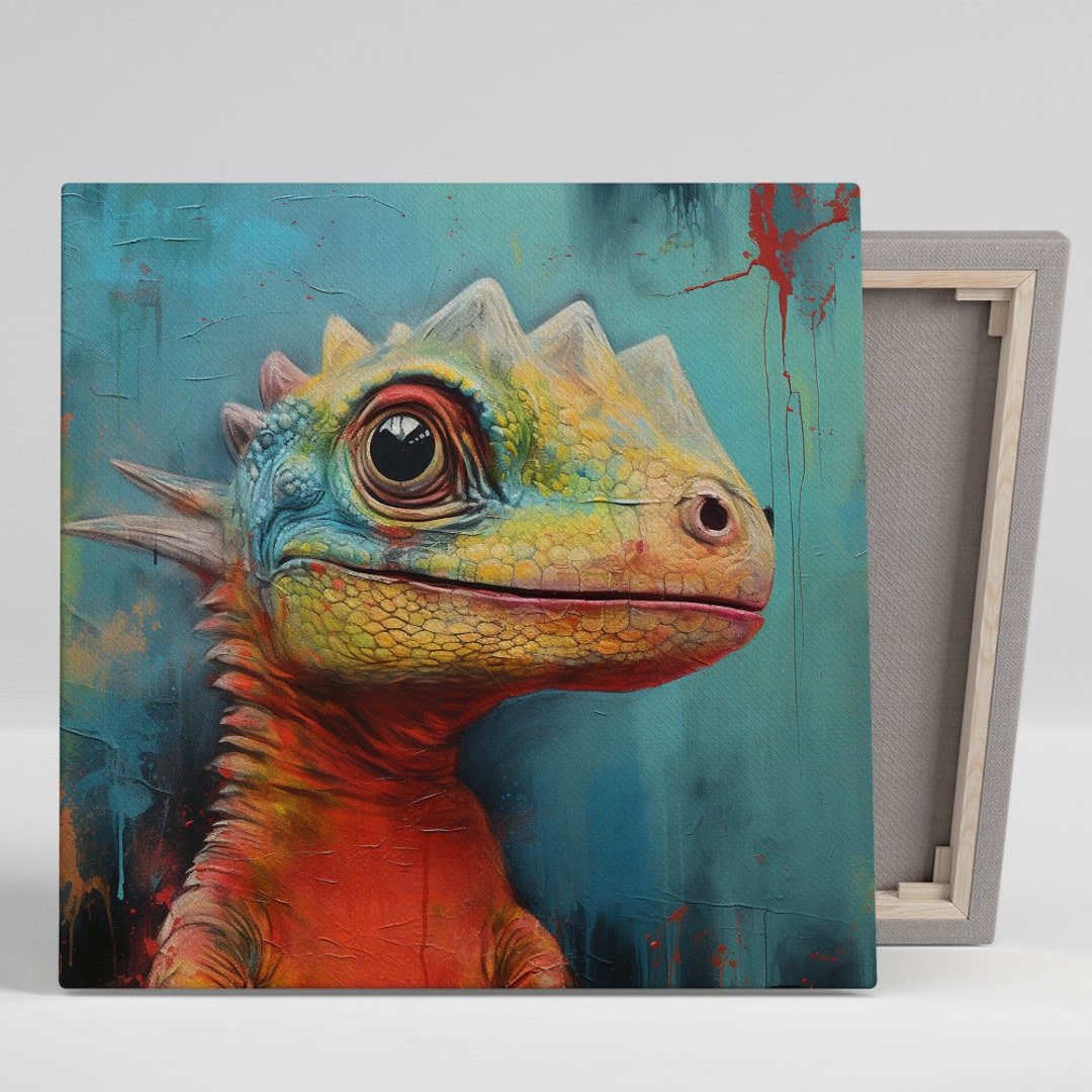 Lizard Wall Art, Canvas or Poster, Lizard Wall Decor, Modern Decor ...