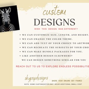 Zebra Symmetry Art, Canvas or Poster, Contemporary Minimalist Decor ...