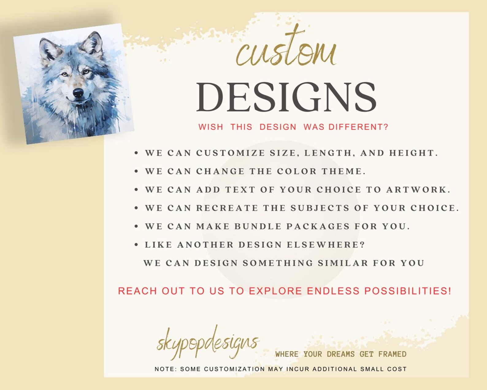 Arctic Wolf Enigma Wall Art, Canvas or Poster, Contemporary Nature ...