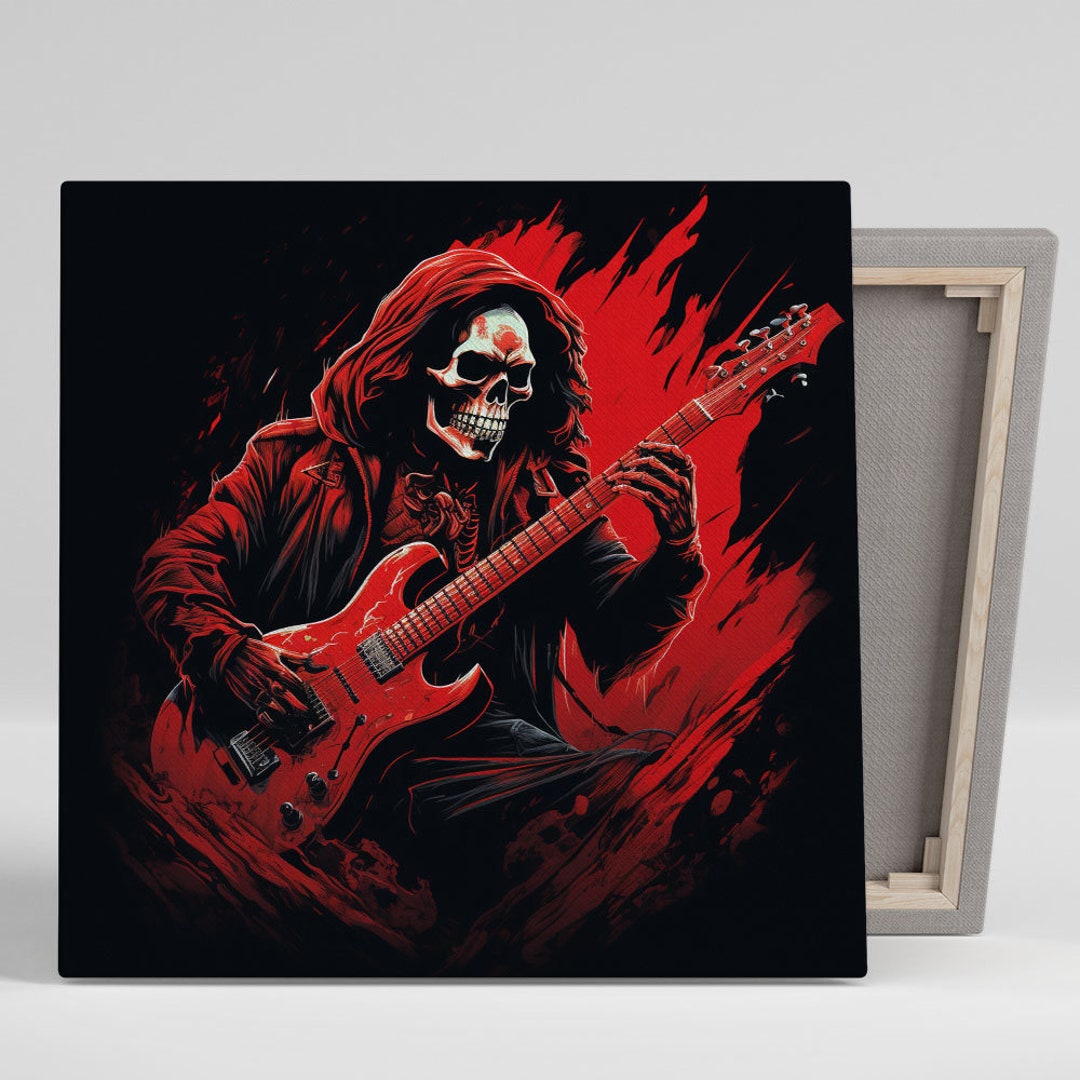 Gothic Music Wall Decor, Canvas or Poster, Gothic Wall Hanging, Living ...