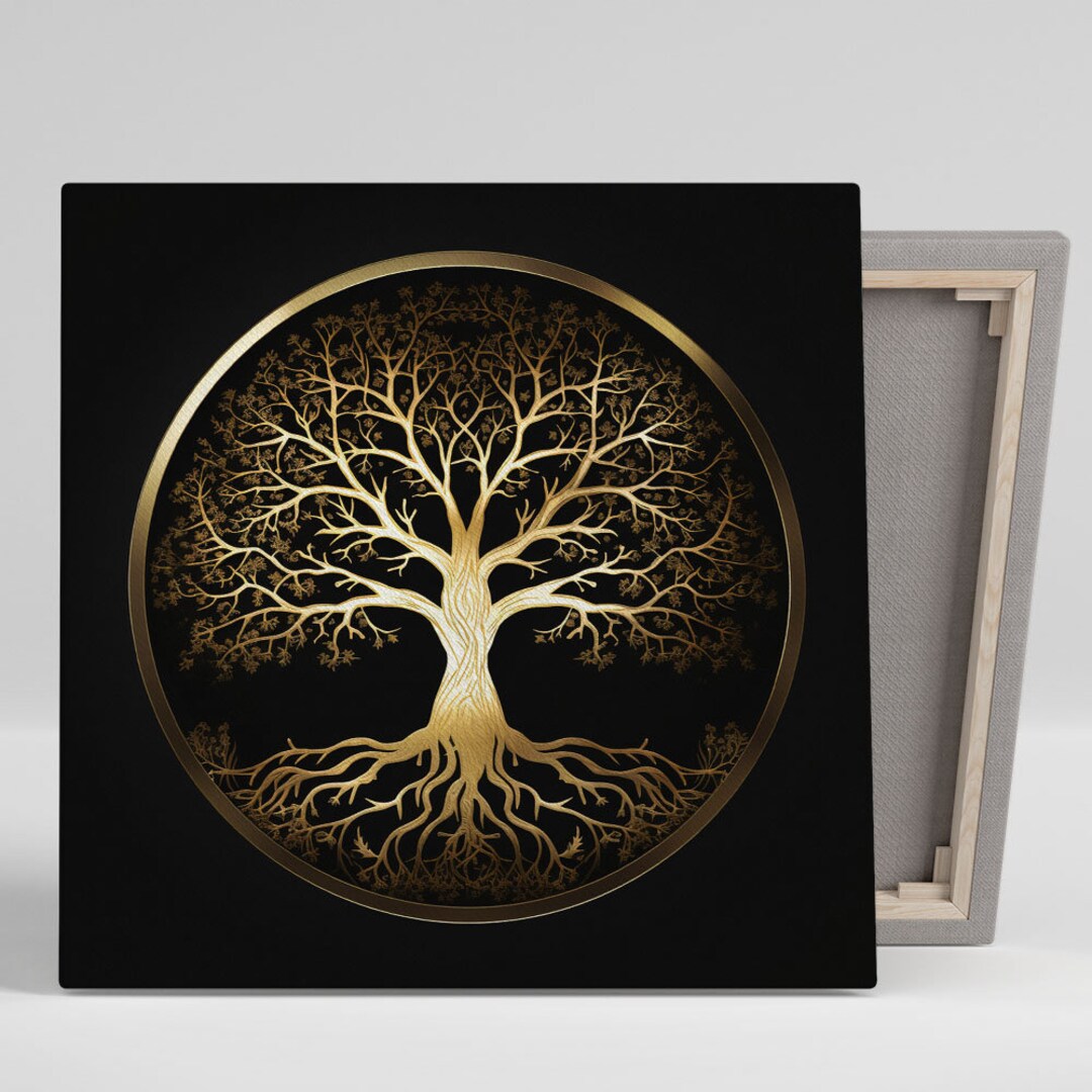 Tree of Life Decor, Canvas or Poster, Contemporary Wall Art, Tree Wall ...