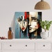 Abstract Two Face Art Canvas or Poster Modern Wall Decor - Etsy