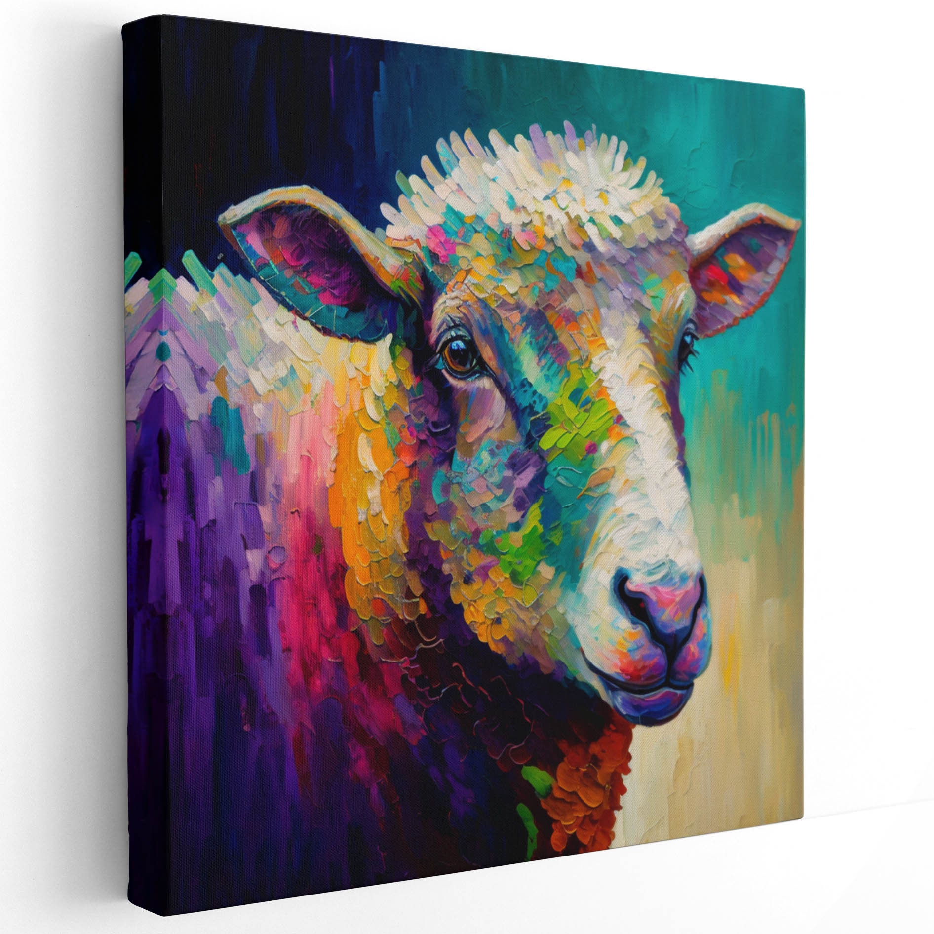 Abstract Sheep Painting