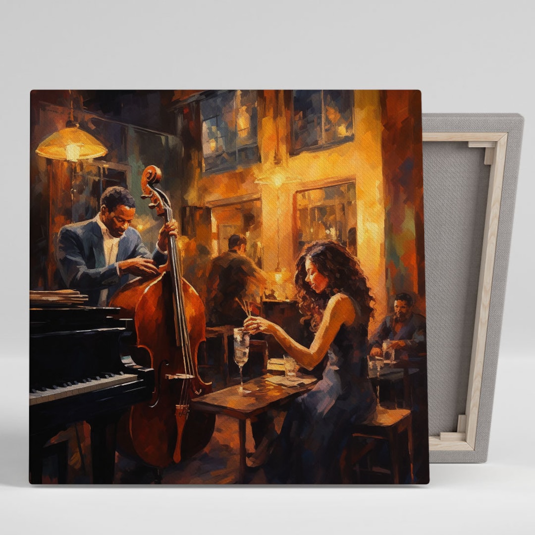 Jazz Wall Decor, Canvas or Poster, Musical Instruments, Jazz Band Art ...