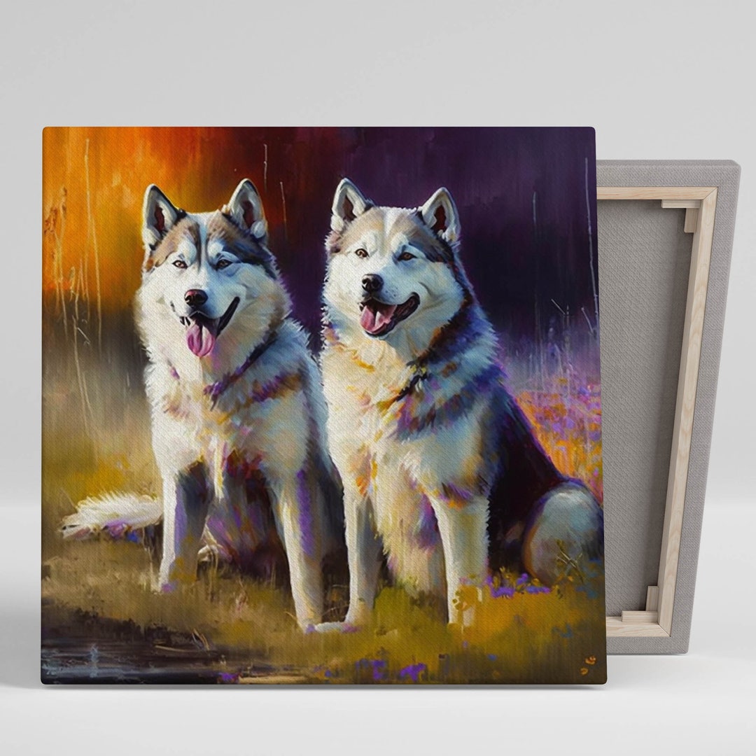 Husky Dog Wall Art, Canvas or Poster, Animal Wall Art ,room Decor ...
