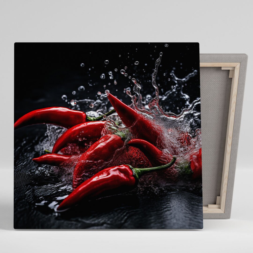 Red Chili Wall Decor, Canvas or Poster, Appetite for Art, Living Room ...