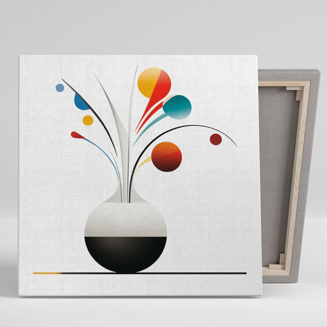 Abstract Vase Art, Canvas or Poster, Contemporary Decor, Modern Art ...