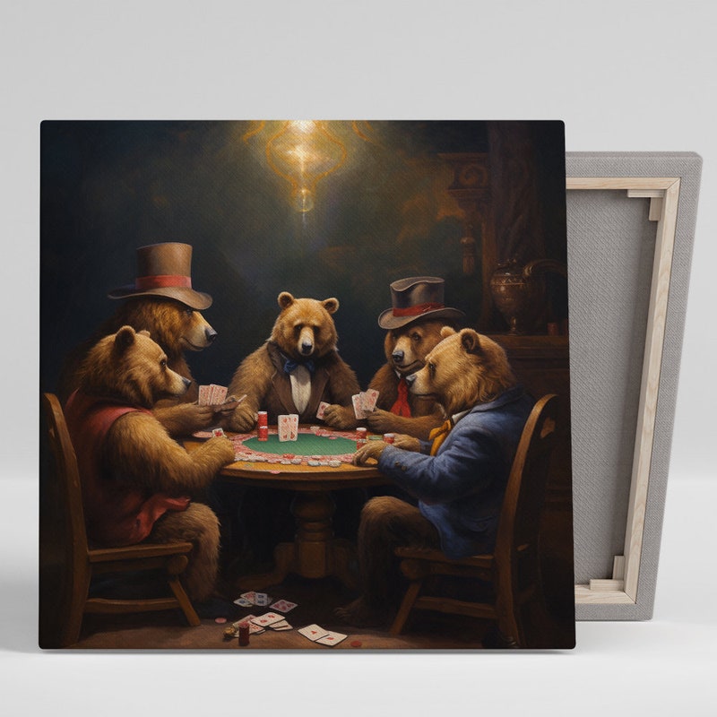Casino Animals Poster - Etsy