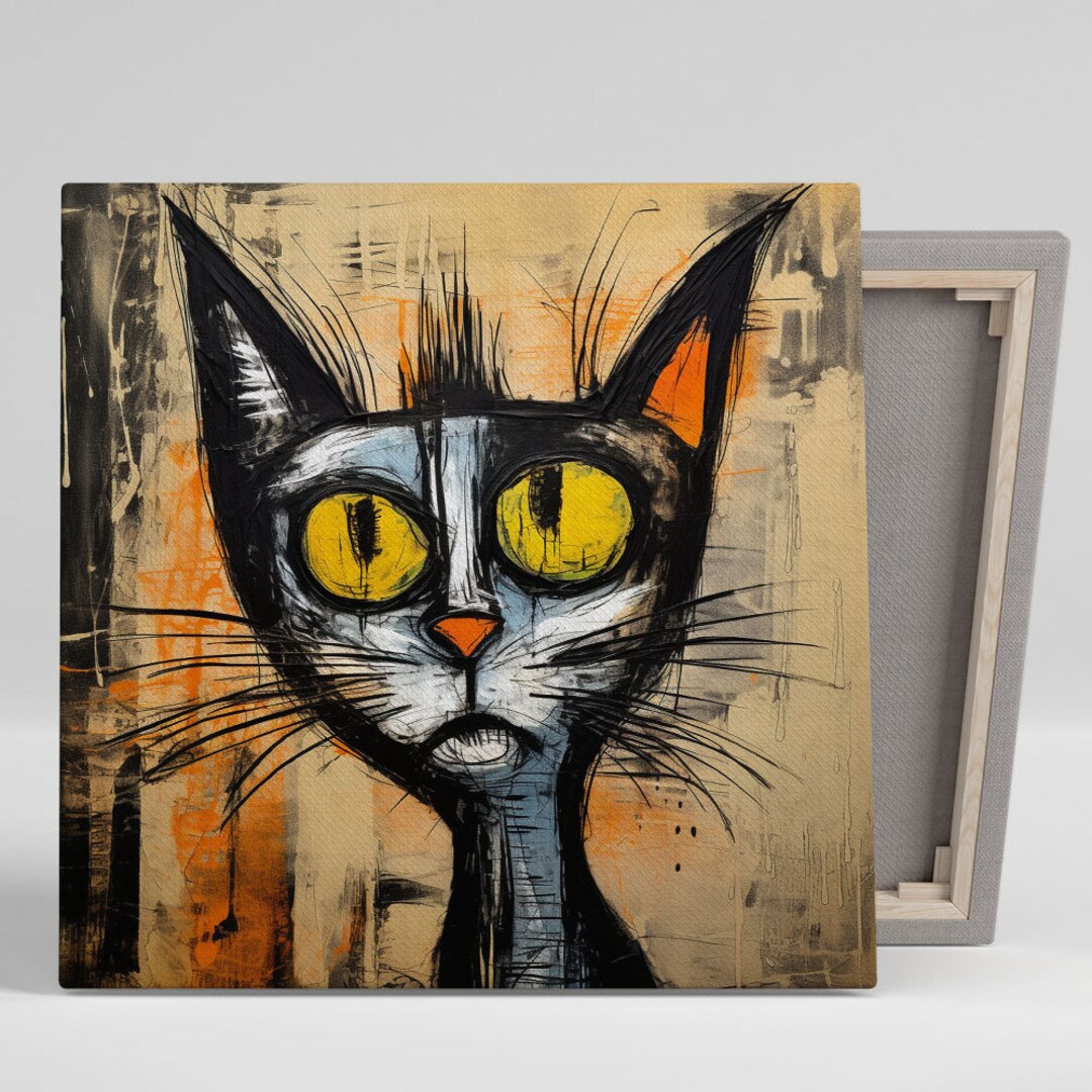 Cat Wall Art, Canvas or Poster, Cat Wall Decor, Feline Wall Art, Cat ...