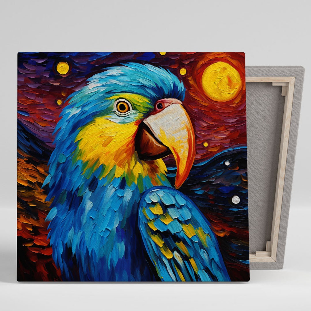 Parrot Wall Decor, Canvas or Poster, Parrot Wall Art, Parrot Wall ...