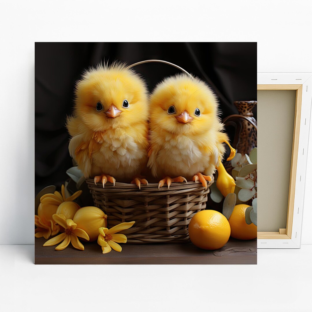 Chick Art, Poster or Canvas, Whimsical Farmhouse Decor, Childrens ...