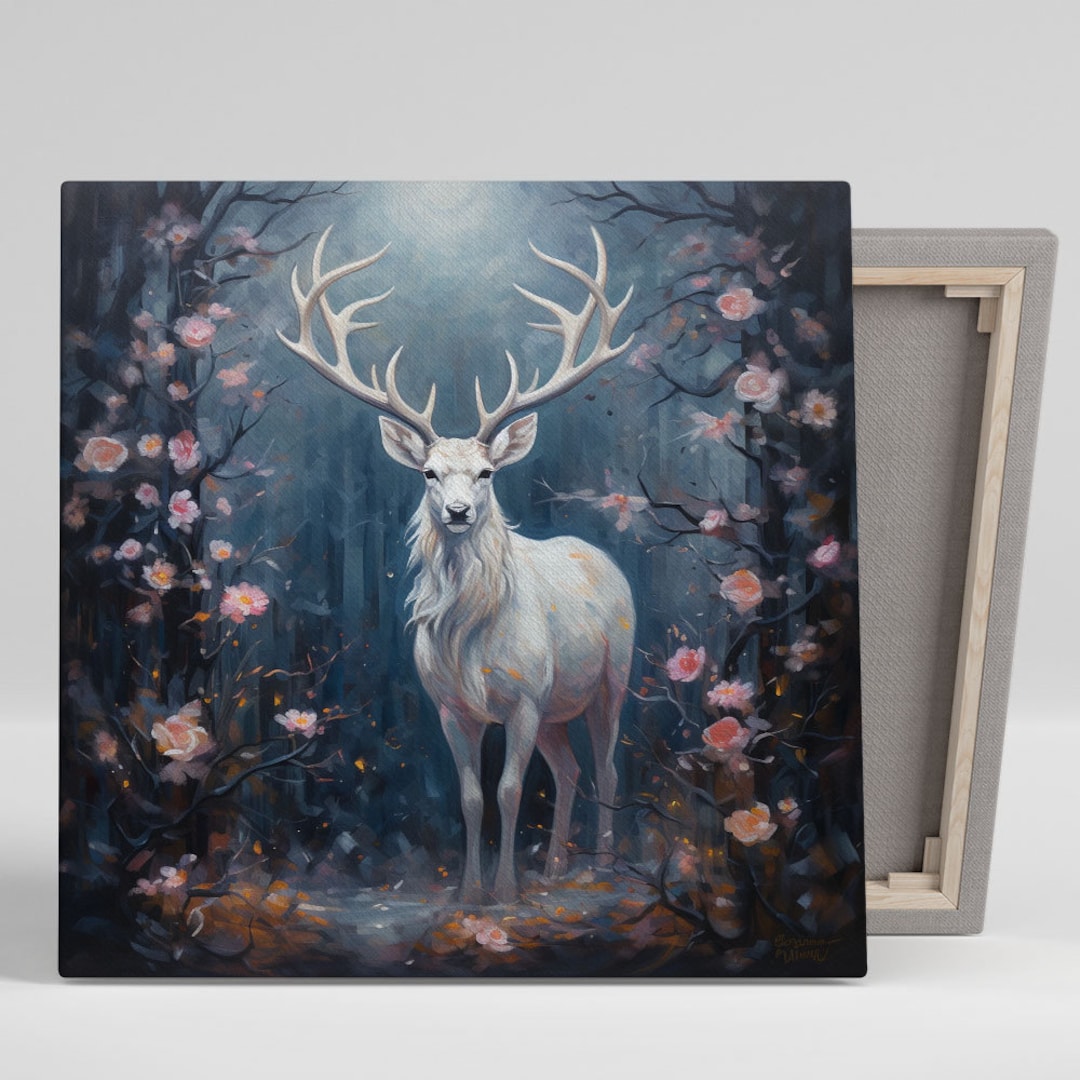 Stag Wall Art, Canvas or Poster, Stag Wall Decor, Animal Decor ...