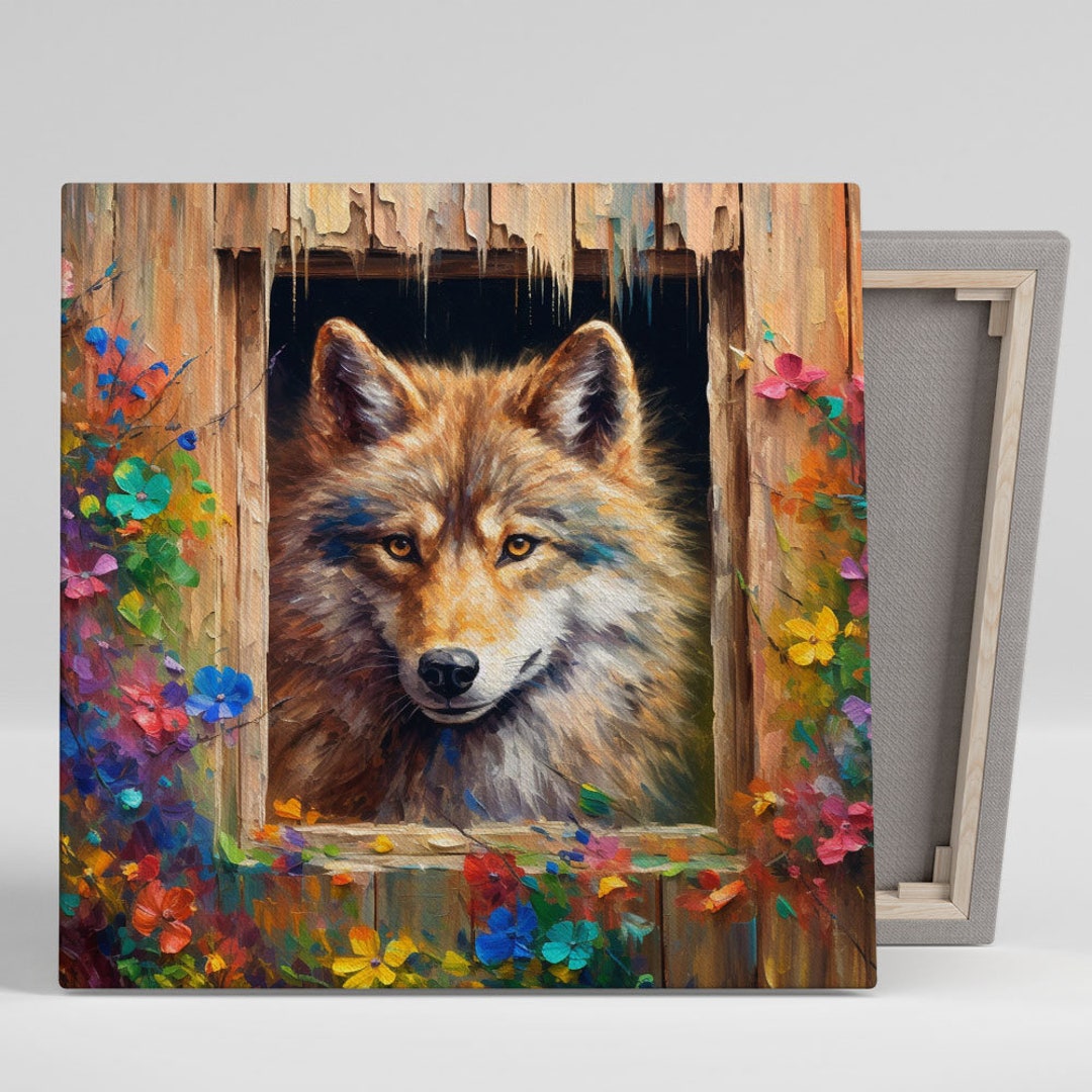 Fox Wall Art, Canvas or Poster, Fox Wall Hanging, Animal Decor, Living ...