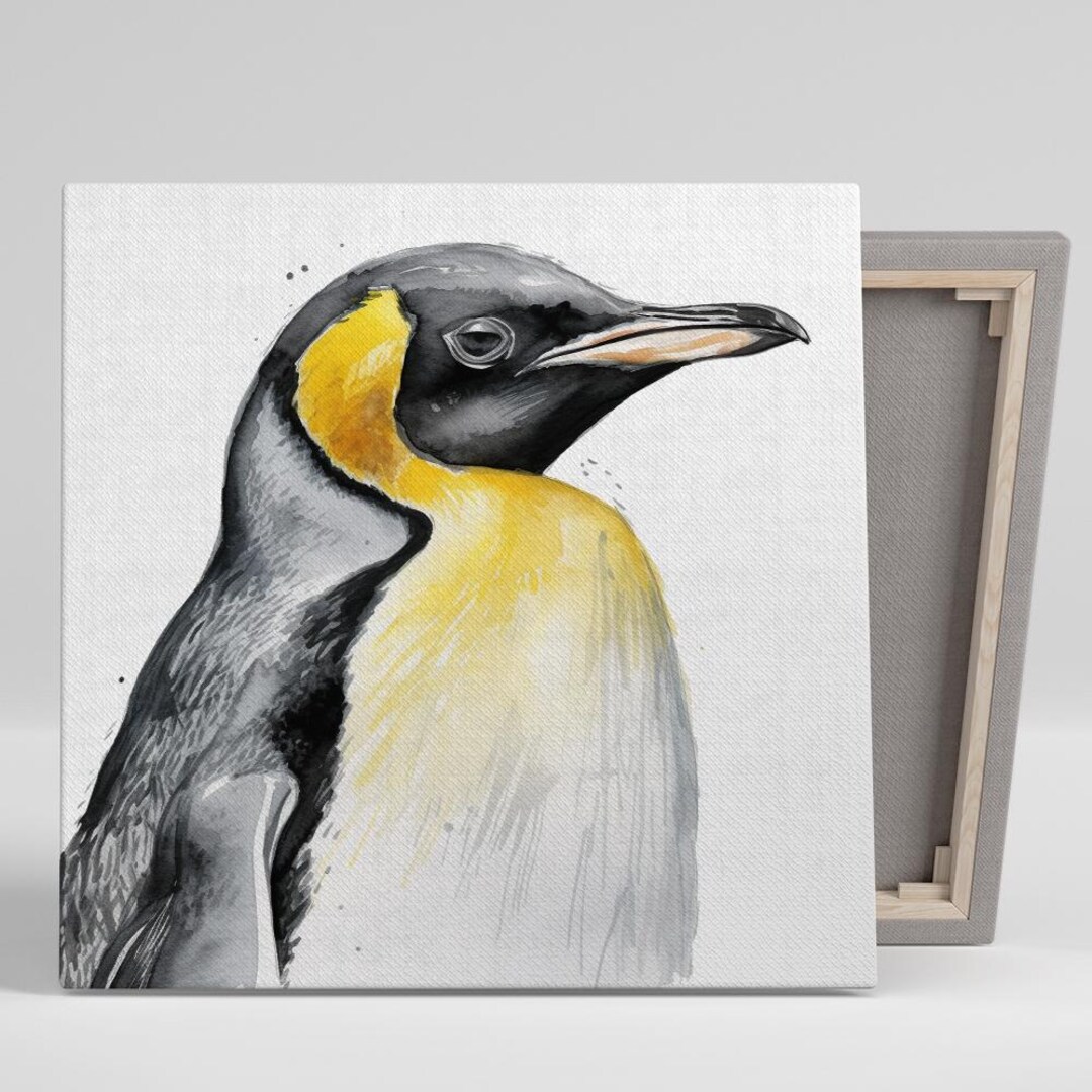 Majestic Emperor Penguin Art, Canvas or Poster, Animal Nature Modern ...
