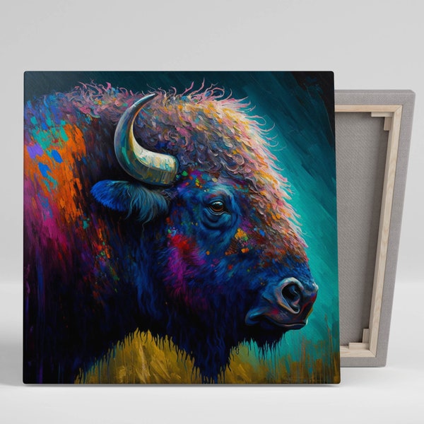 Bison Canvas - Etsy