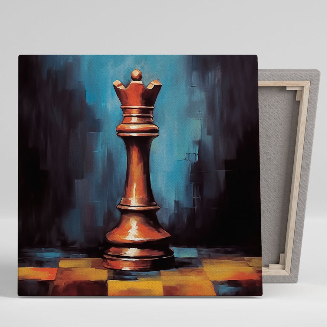 Chess Wall Art, Canvas or Poster, Game of Kings Art, Abstract Chess Art ...