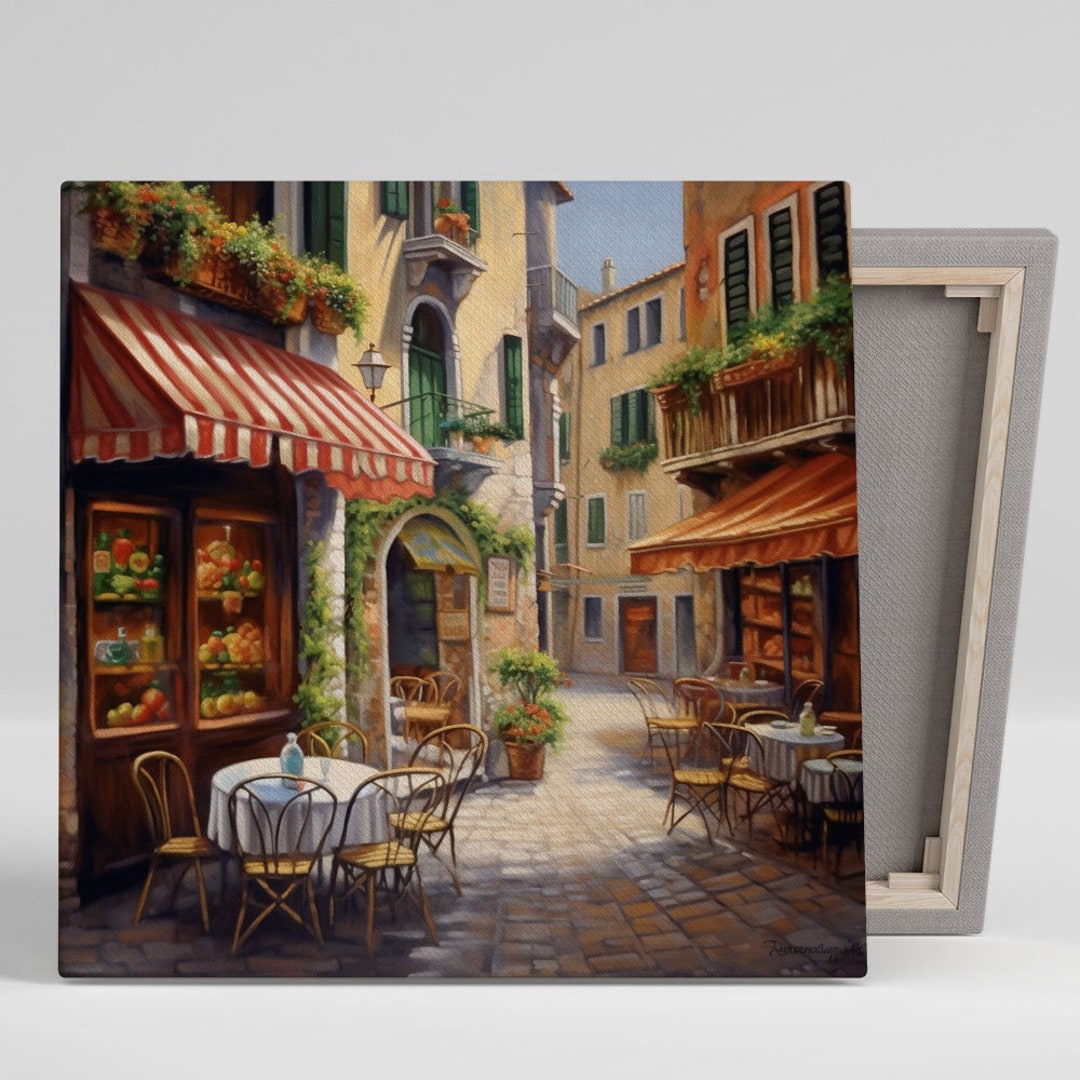 Spanish Cafe Wall Art, Canvas or Poster, Bistro Wall Art, Spanish Art ...