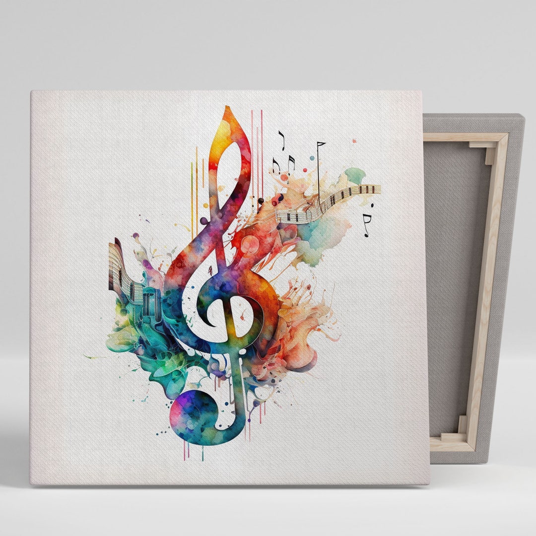 General Musical Wall Decor, Canvas or Poster, Music Room Wall ...