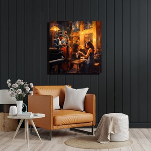 Jazz Wall Decor, Canvas or Poster, Musical Instruments, Jazz Band Art ...