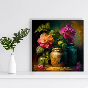 Flower Wall Art, Canvas or Poster, Beautiful Flower Art , Home Decor ...