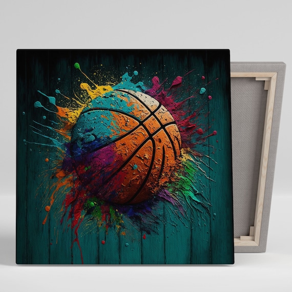 Basketball Paintings Canvas