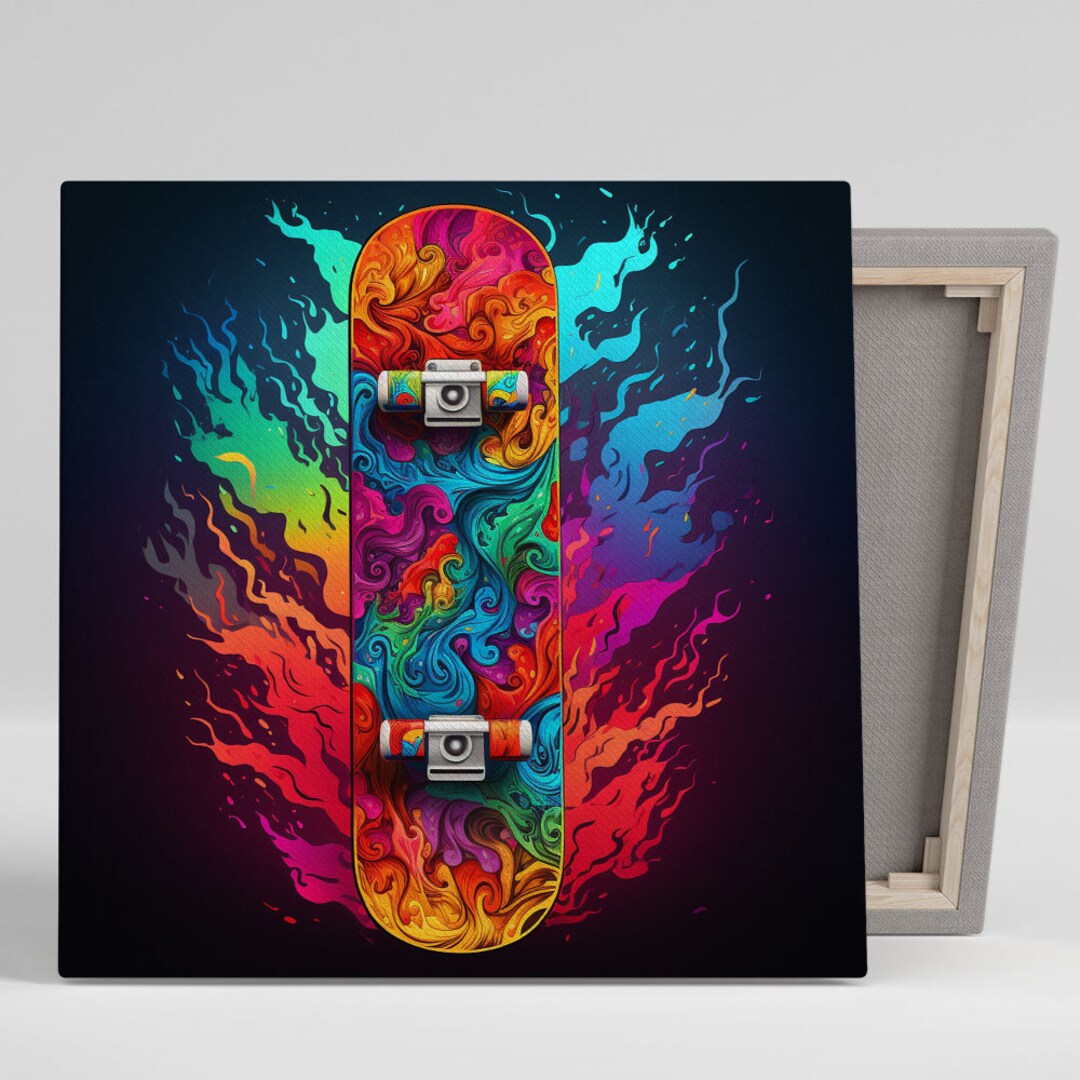 Skateboard Wall Art, Canvas or Poster, Skateboard Wall Decor ...