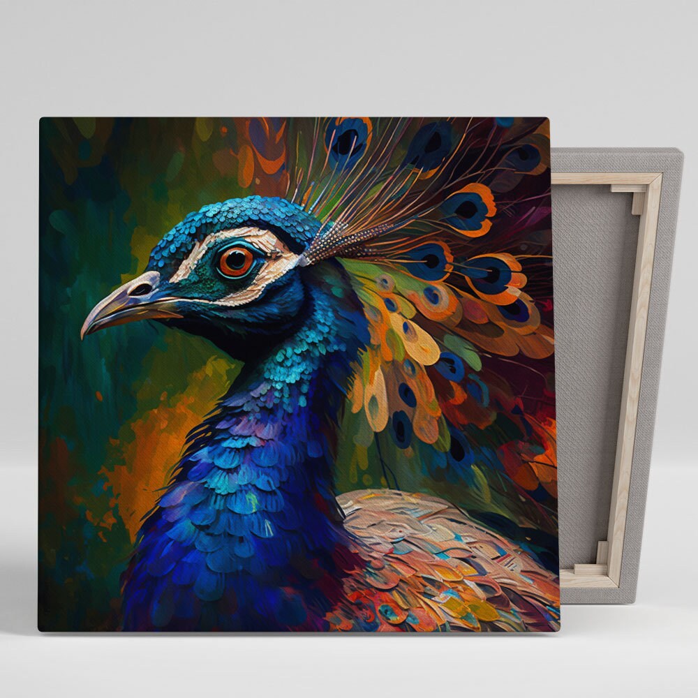 Abstract Paintings Of Peacocks