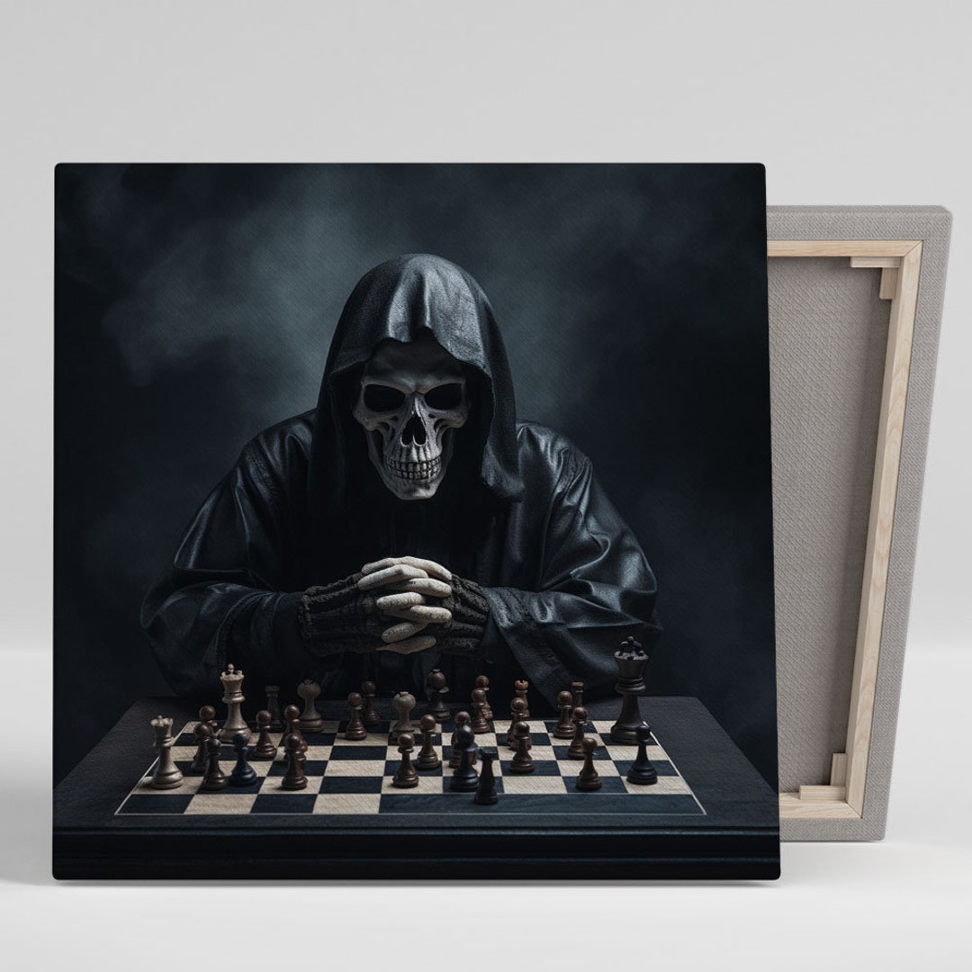 Chess Wall Art, Canvas or Poster, Chess Wall Hanging, Abstract Chess ...