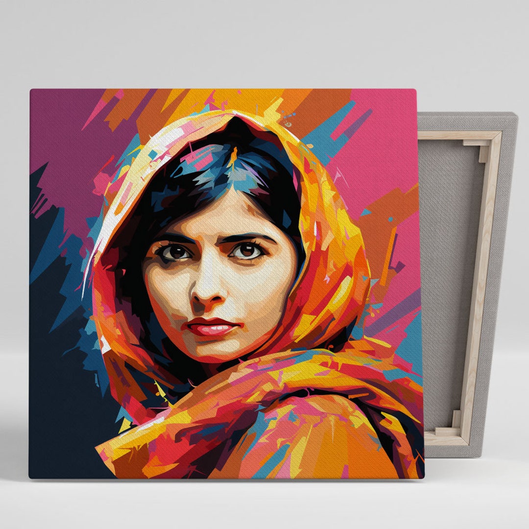Malala Wall Decor, Canvas or Poster, Girl Power Art, Living Room Decor ...