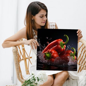 Red Chili Wall Decor, Canvas or Poster, Appetite for Art, Modern Decor ...